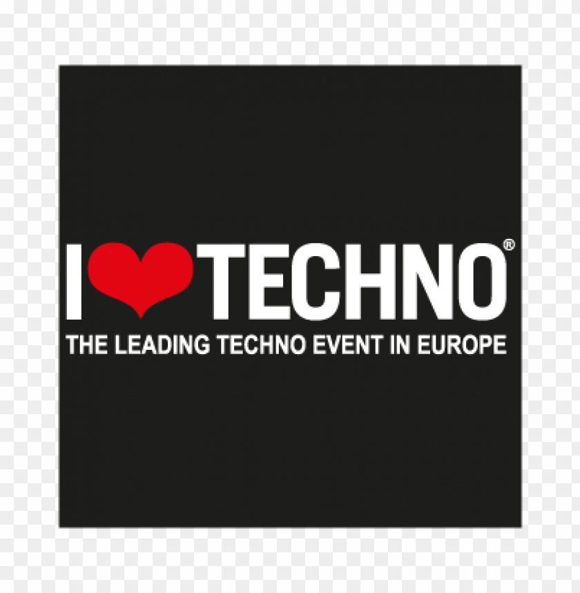 Free download | HD PNG i love techno vector logo download free | TOPpng