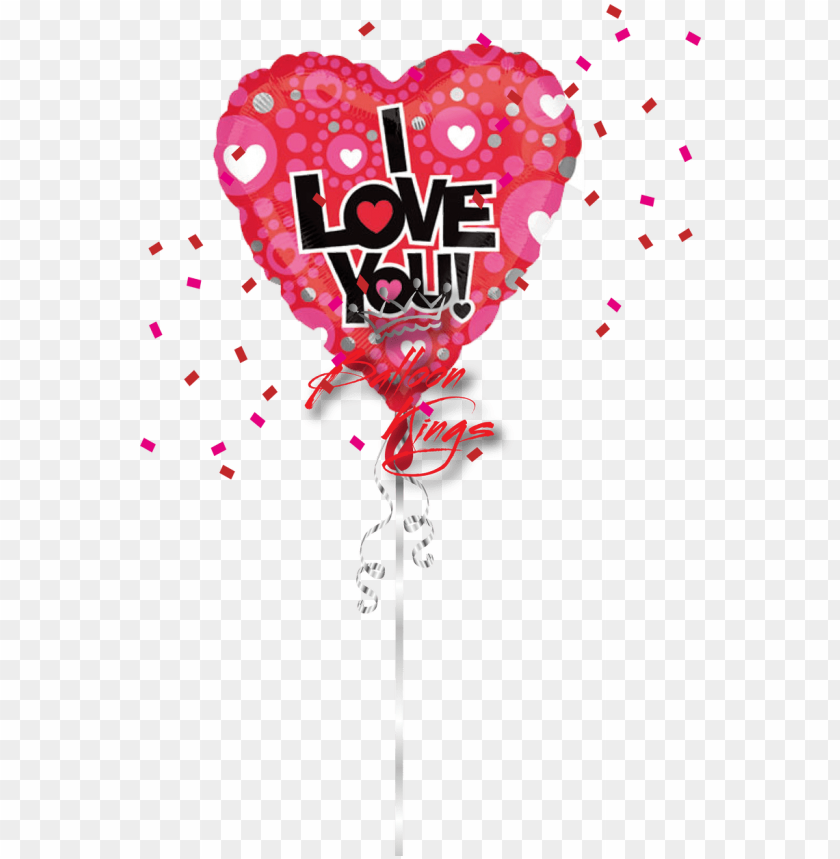 Free download | HD PNG i love you heart dot 18 inch love heart dot ...