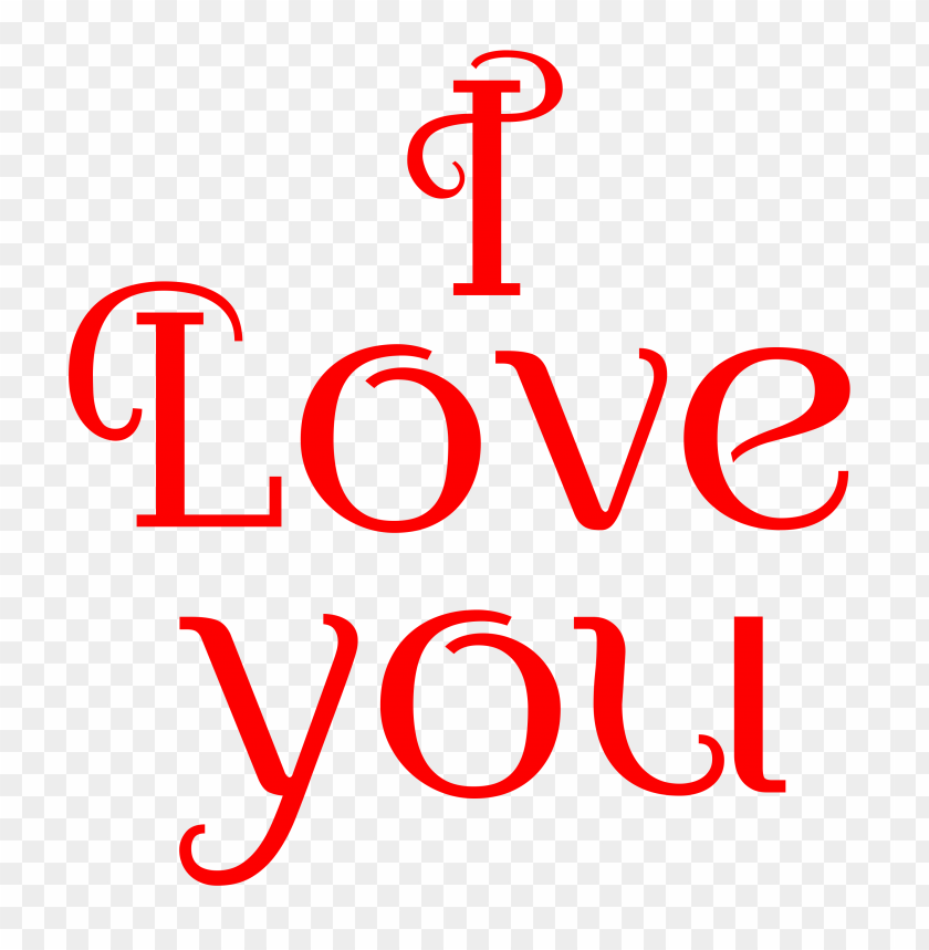 Free download | HD PNG i love you text red color PNG transparent with Clear Background ID 475475 ...