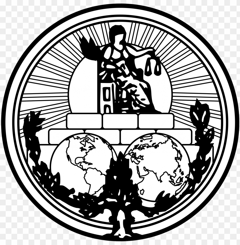 Free download | HD PNG international court of justice black seal logo ...