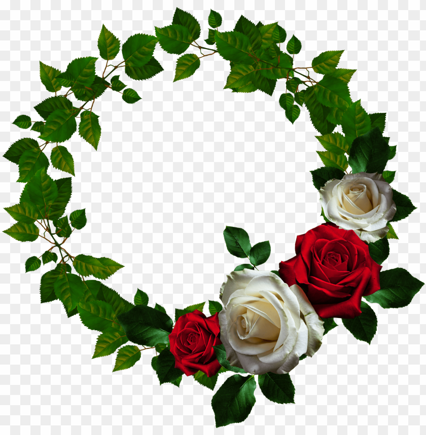 Free download | HD PNG icture frame flower clip art round rose frame ...