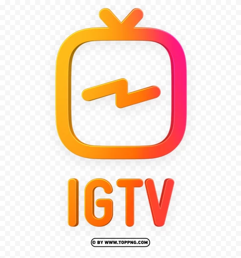 Free download | HD PNG igtv instagram logo icon 3d - Image ID 488895 ...