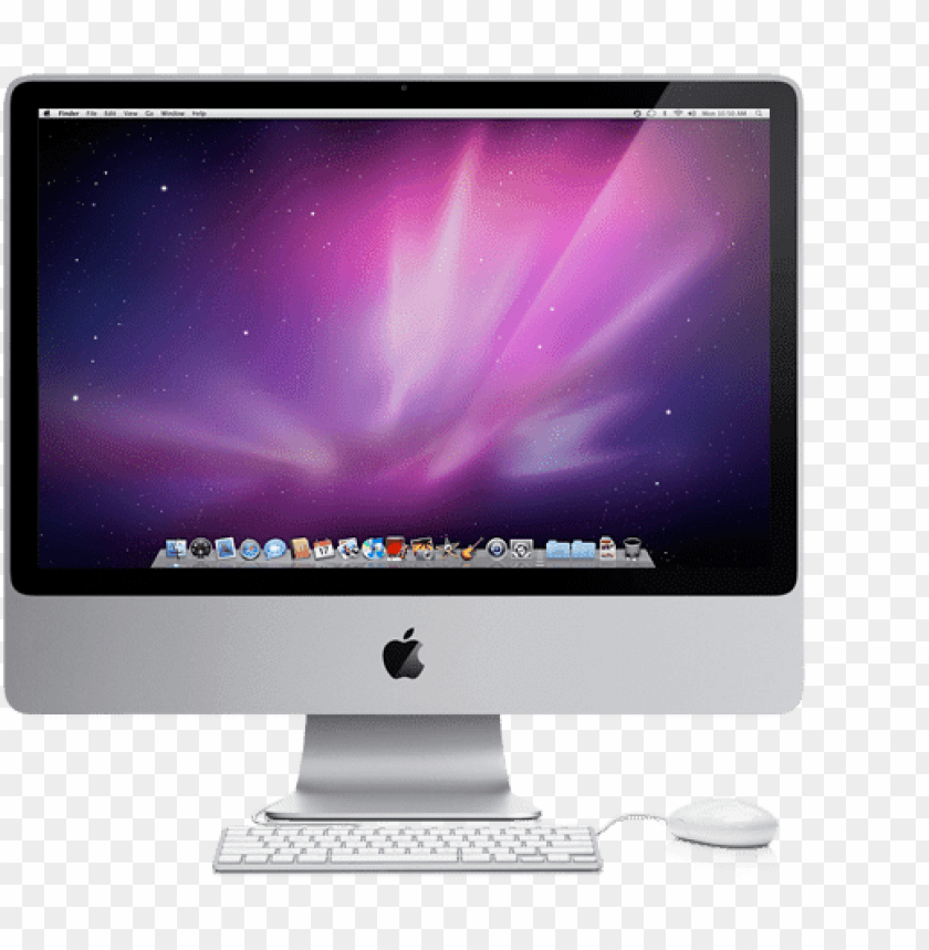 Free download | HD PNG imac 20 inch 2007 model with keyboard | TOPpng
