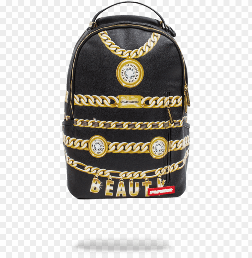 Free download | HD PNG image of sprayground beauty gold chains ...