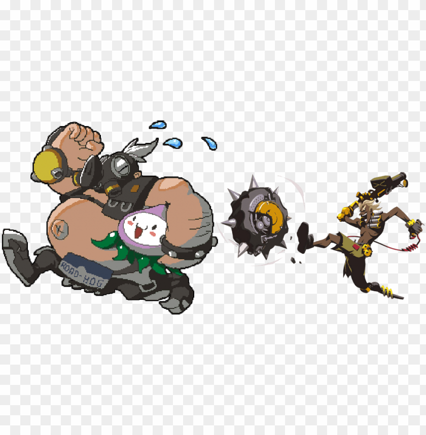 Free download | HD PNG in a fit of ocd i roadhog and junkrat spray PNG ...