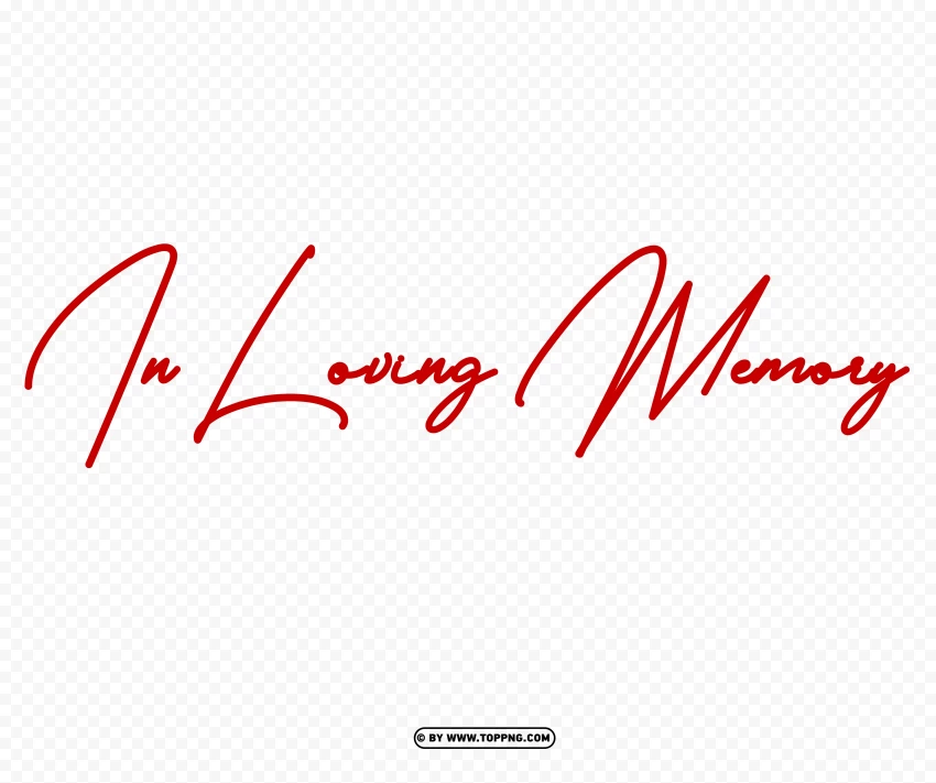 In Loving Memory Transparent Background cutout PNG & clipart images ...