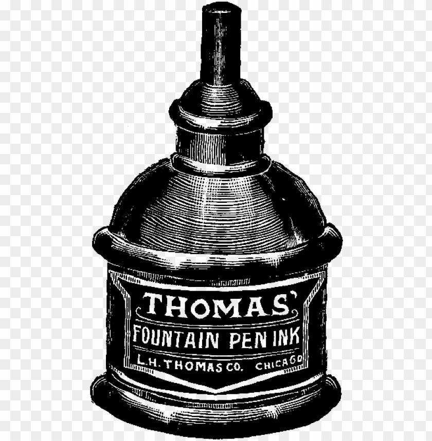 Free download | HD PNG ink bottle clip art vintage fountain pen graphic ...