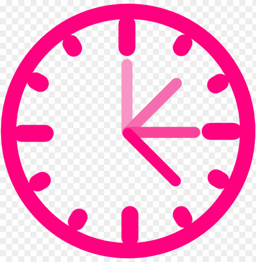 Free download | HD PNG ink pink clock clip art flexible working hours ...