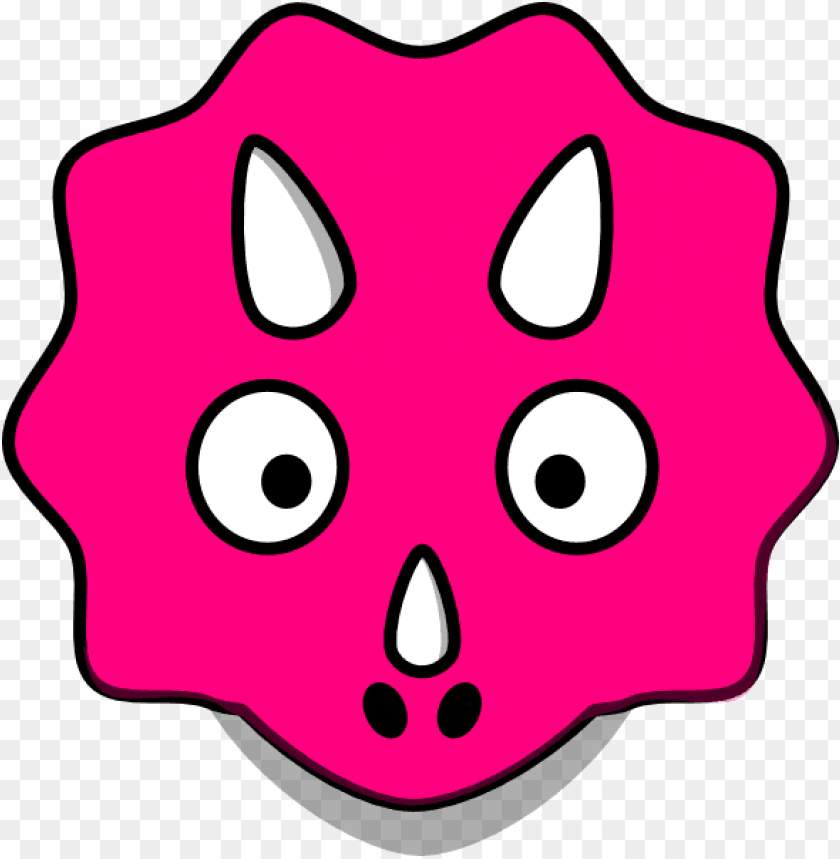 Free download | HD PNG cartoon star shaped pink dinosaur head PNG ...