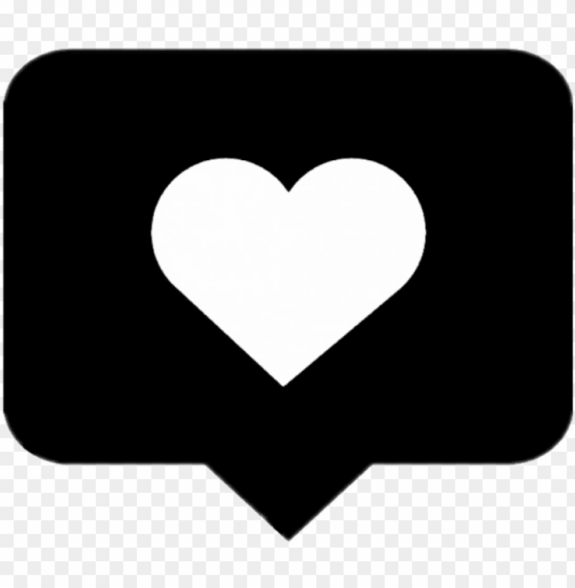 Free download | HD PNG instagram heart black PNG transparent with Clear ...