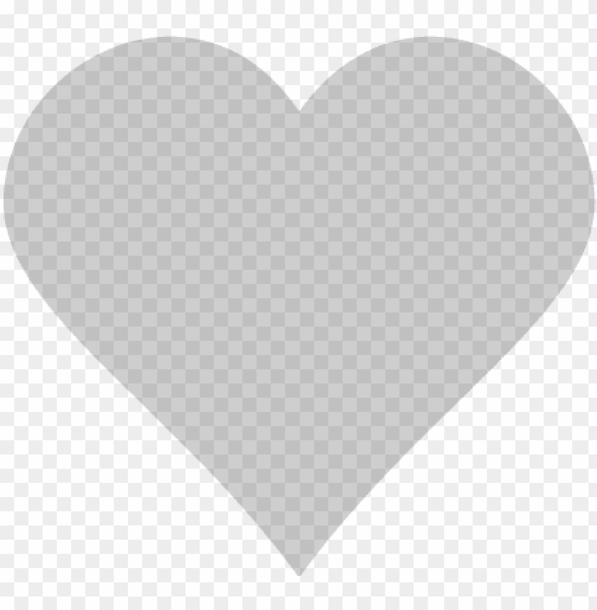 Grey Heart cutout PNG & clipart images | TOPpng