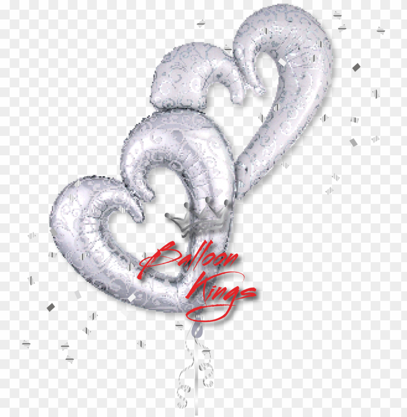 Free download | HD PNG interlocking silver hearts PNG transparent with ...