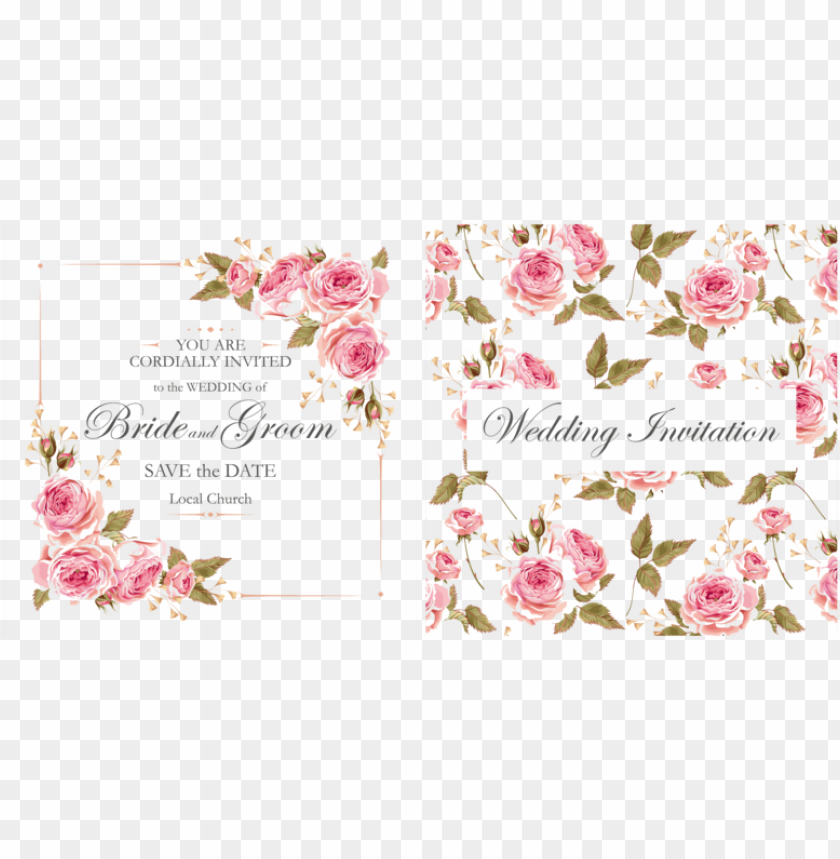 Free download | HD PNG floral wedding invitation design png PNG ...