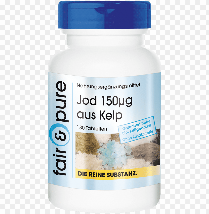 Free download | HD PNG iodine 150µg from the brown alga kelp 180 ...
