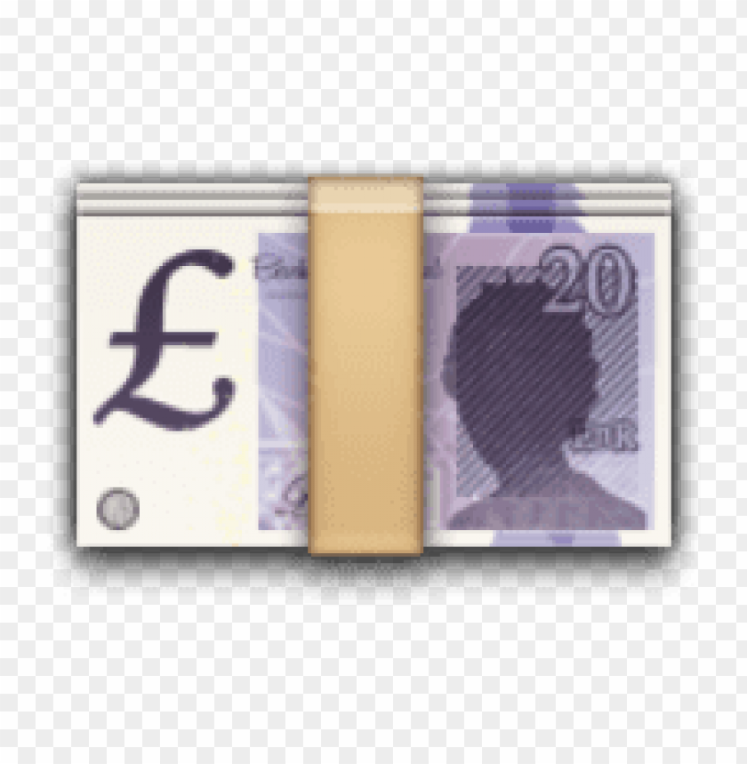 Free download | HD PNG ios emoji banknote with pound symbol transparent ...