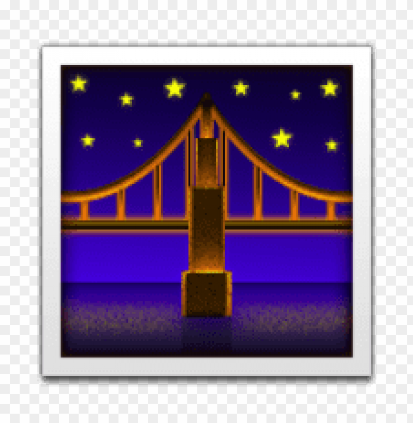 Free download | HD PNG golden gate bridge night emoji png clipart png ...