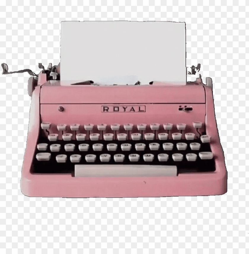 Free download | HD PNG is this your first heart vintage pink typewriter ...