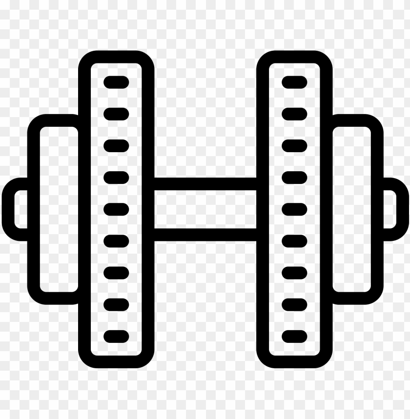 Free download | HD PNG it is a logo of a dumbbell white weight icon png ...