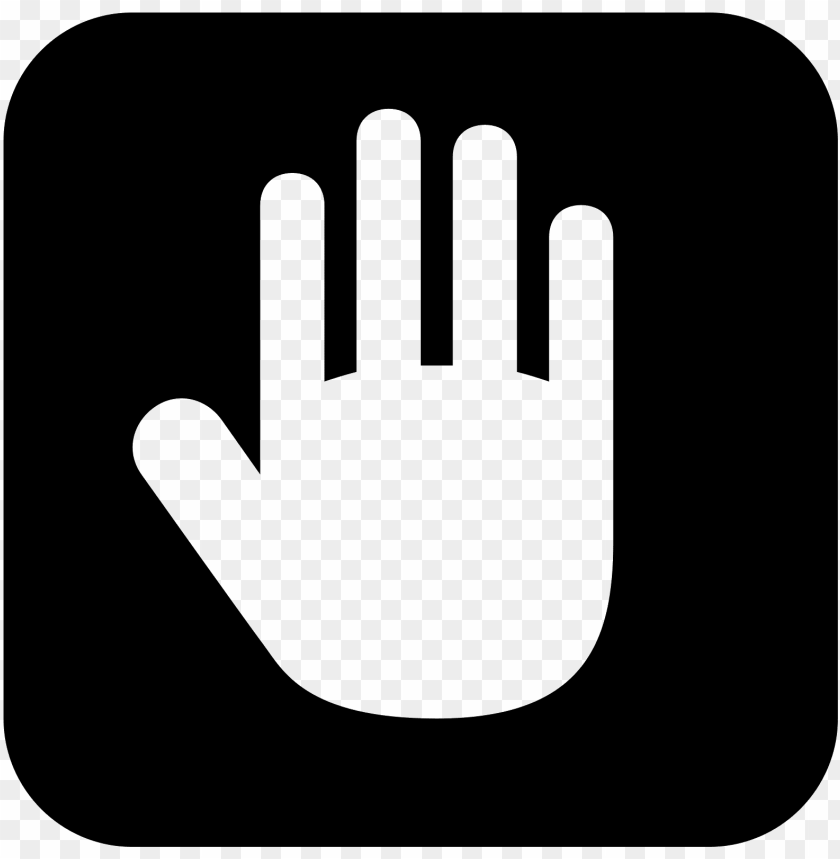 Free download | HD PNG its an image of a hand halt sign manuell ico PNG ...