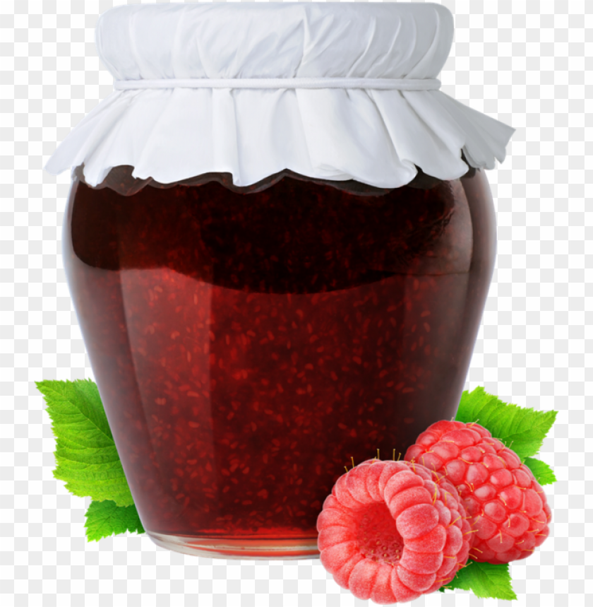 Free download | HD PNG glass jar of raspberry jam with classic red ...