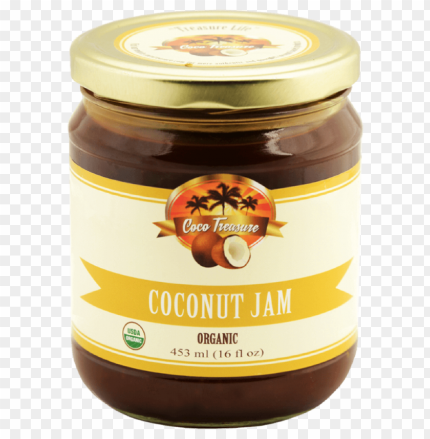 Free download | HD PNG jar of coconut jam with decorative label - Image ...