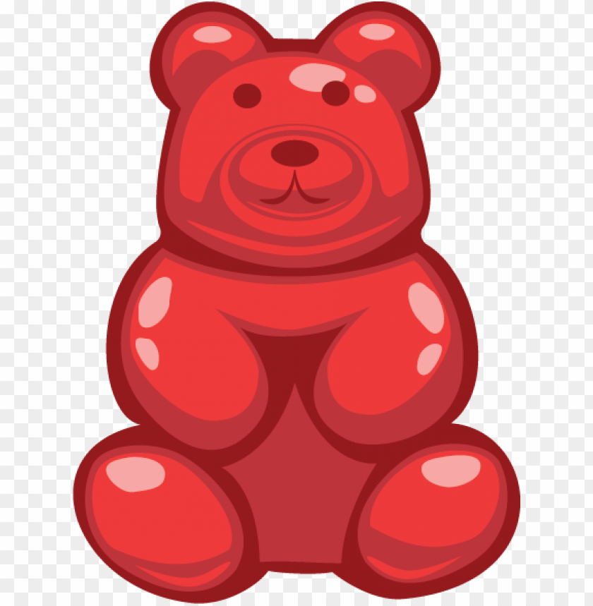 Free download | HD PNG large red gummy bear candy with glossy texture ...