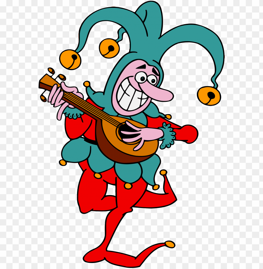 Free download | HD PNG cartoon jester playing guitar transparent ...