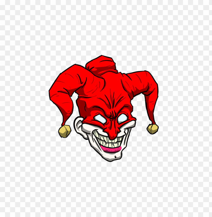 Free download | HD PNG evil red jester face transparent clipart png ...