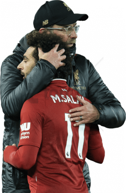 Free download | HD PNG jurgen klopp hugging salah png | TOPpng