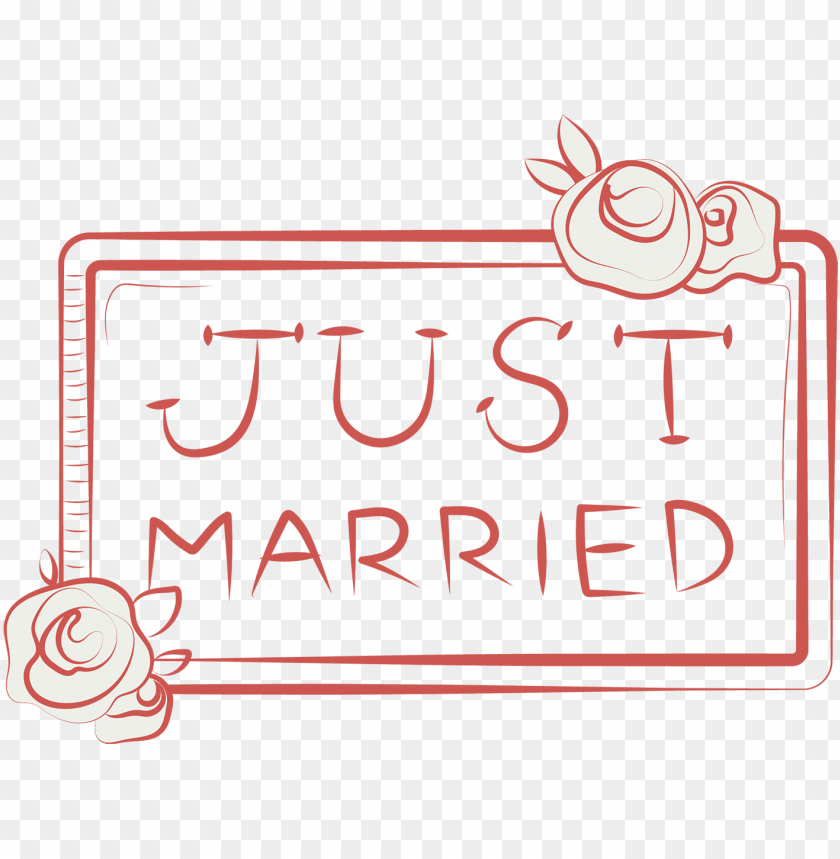 Free download | HD PNG just married 艺术字 PNG transparent with Clear ...