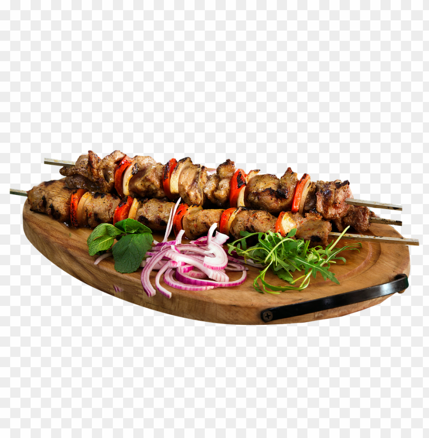 Free download | HD PNG skewered kebab with onion and salad garnish ...