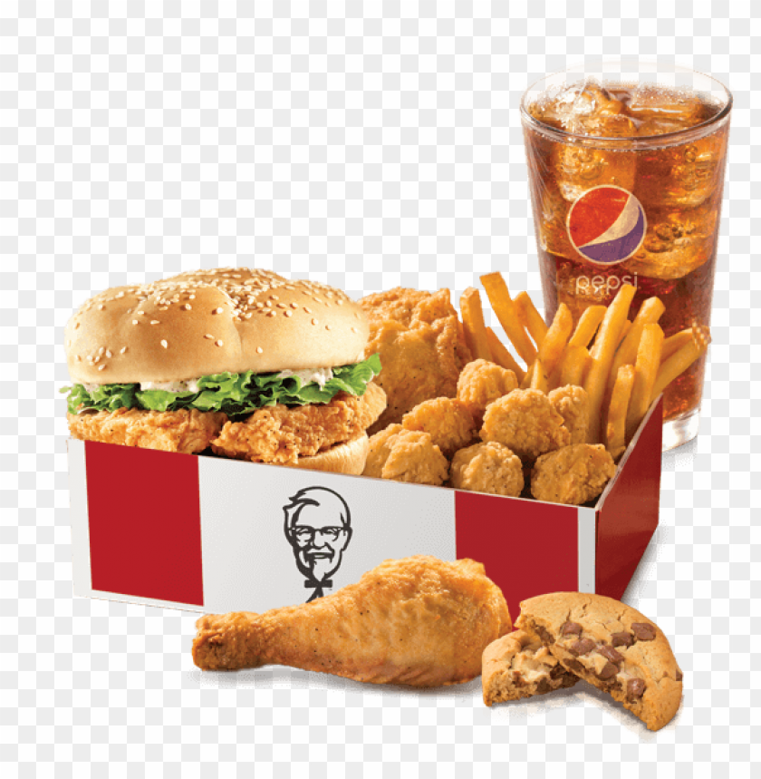 Free download | HD PNG kfc burger and chicken combo png | TOPpng