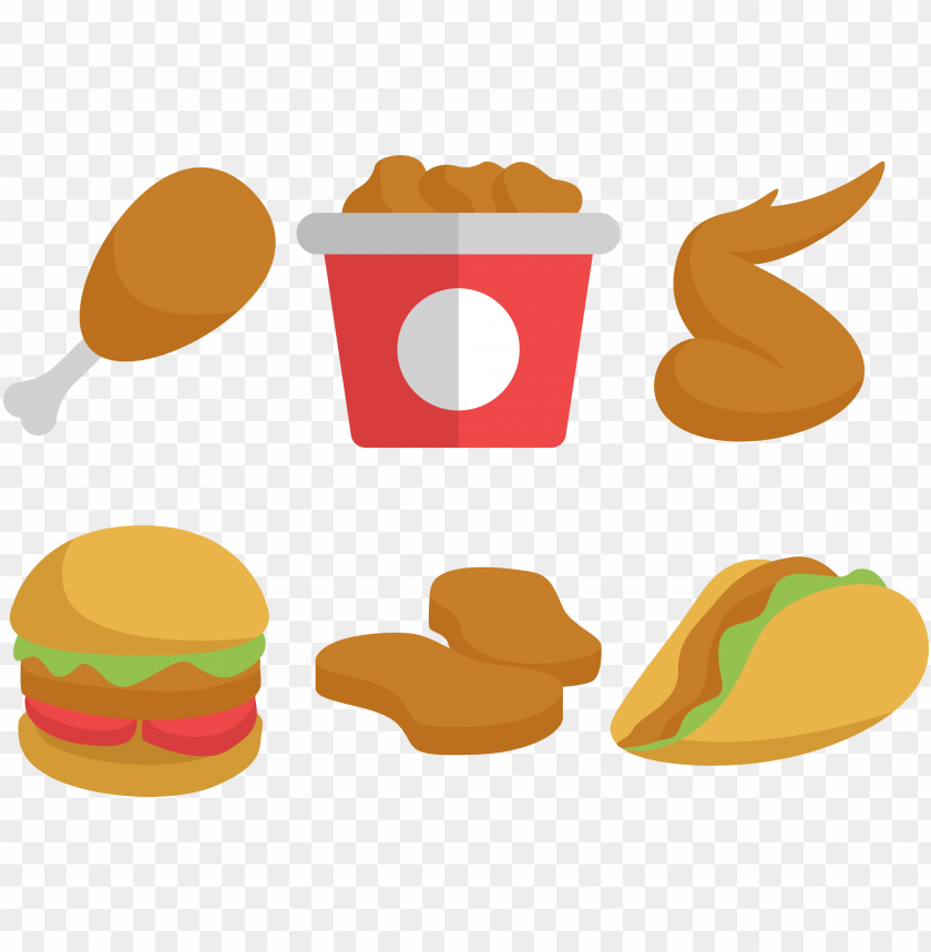 Free download | HD PNG kfc fast food icons set png | TOPpng