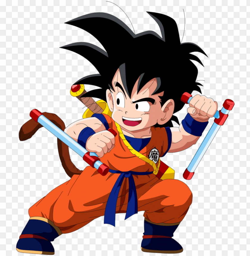 Kid Goku With Tail