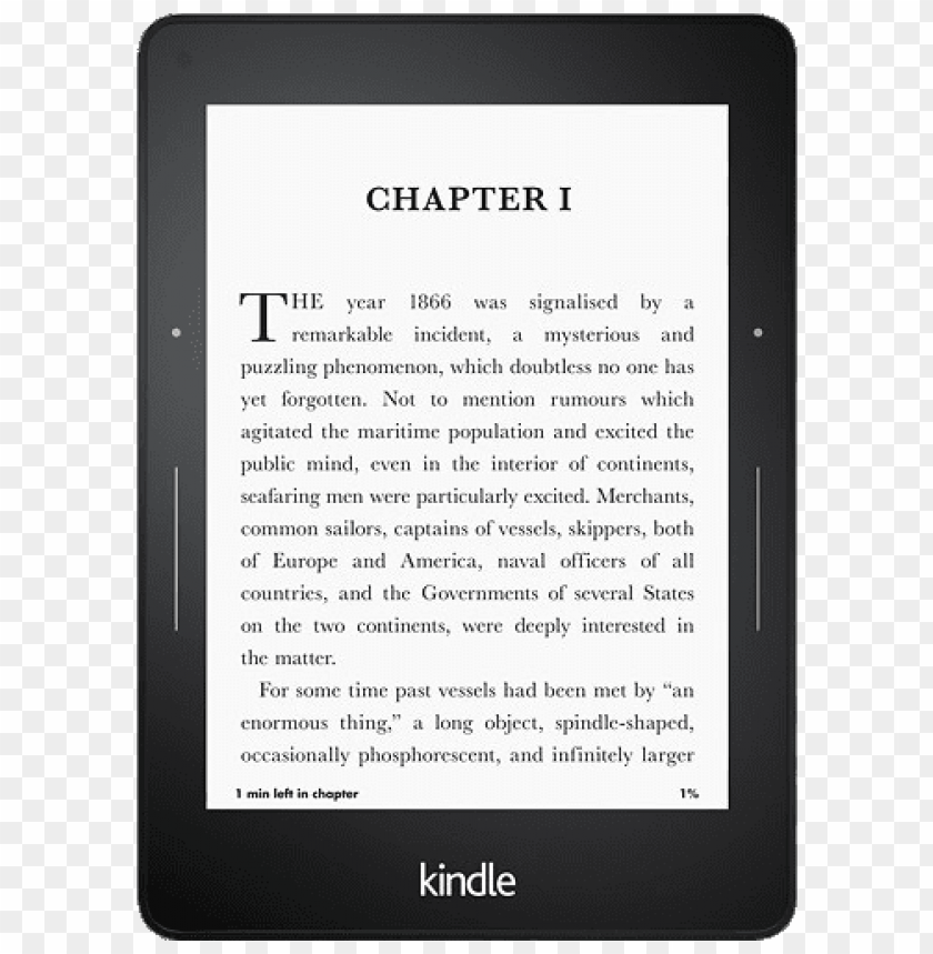 Free download | HD PNG kindle e book reader with chapter display | TOPpng