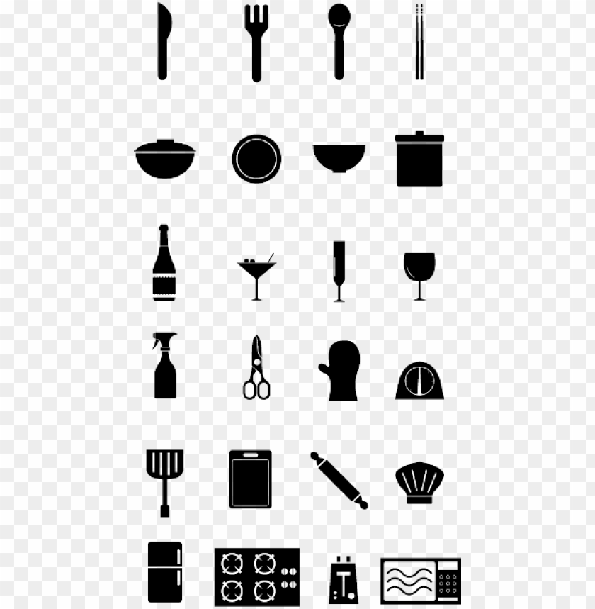 Free download | HD PNG kitchen supply icon set kitchen set icon png ...