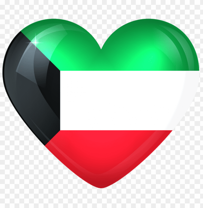 Free download | HD PNG kuwait large heart flag clipart png photo ...