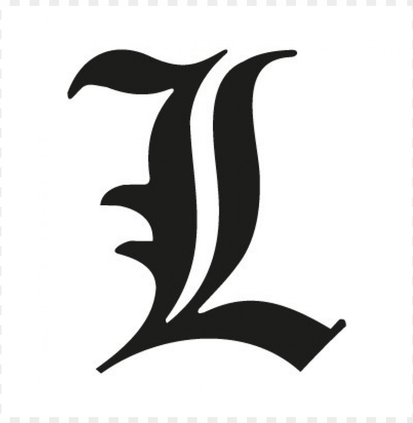 Download l letter from death note logo vector png - Free PNG Images ...