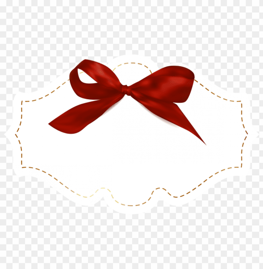 Free download | HD PNG label with red bow template clipart png photo ...