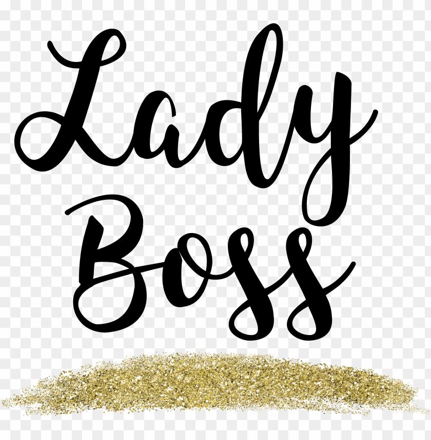 Free download | HD PNG lady boss gold glitter web flair graphic free ...