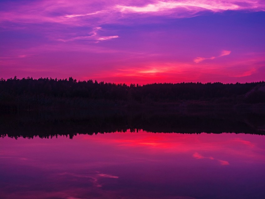 Free download | HD PNG lake sunset horizon evening night sky 4k ...