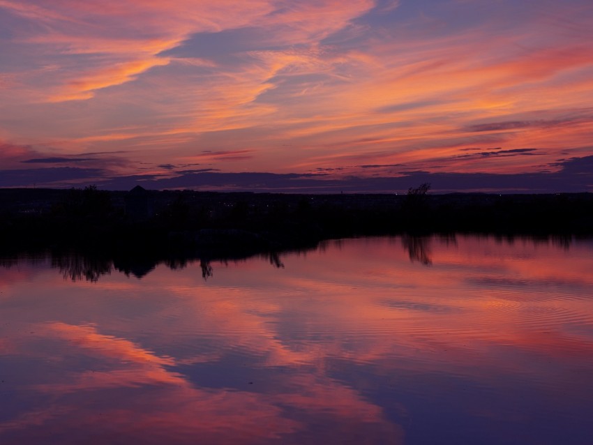 Free download | HD PNG lake sunset landscape twilight reflection dark ...