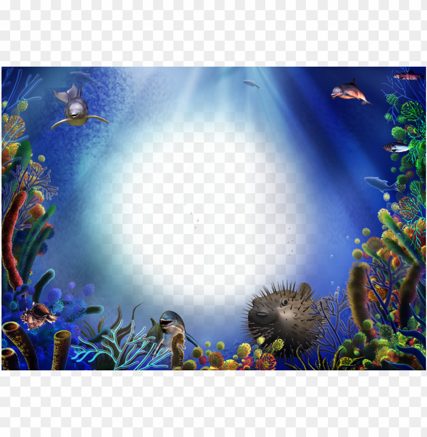 Free download | HD PNG large transparent sea frame background best ...