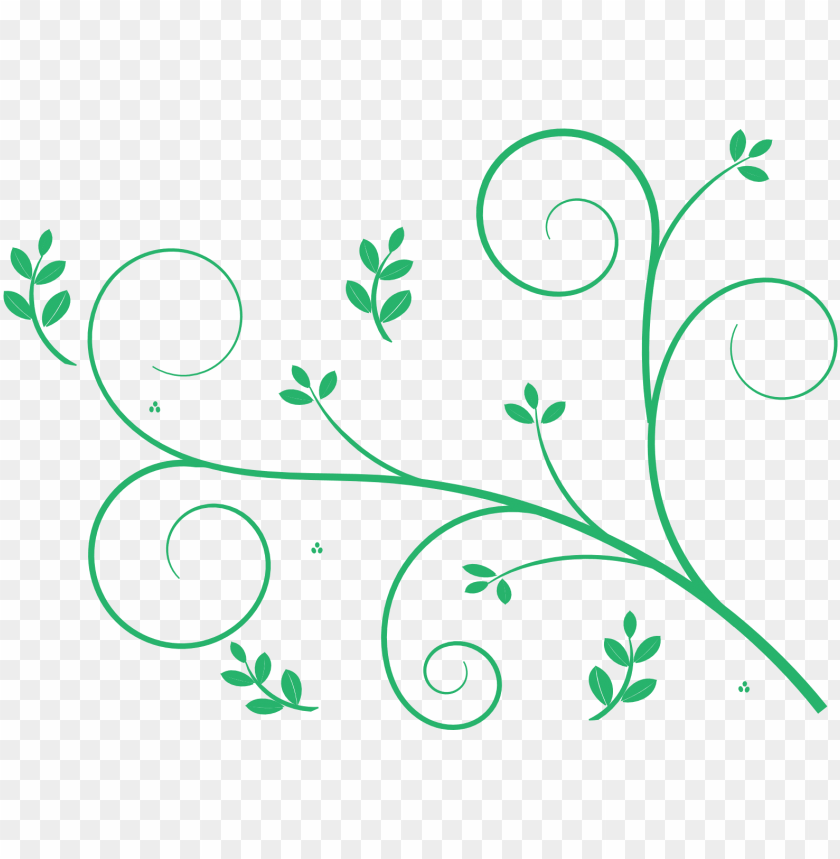 Free download | HD PNG green leaf swirl decorative design png PNG ...