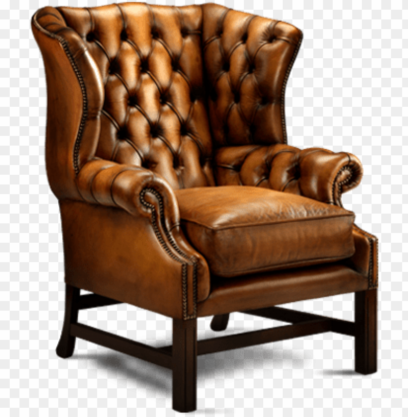 Free download | HD PNG leather wing back chair PNG transparent with ...
