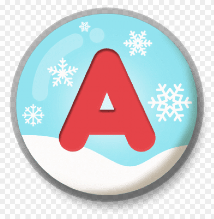 Free download | HD PNG letter a snowy roundlet PNG transparent with ...