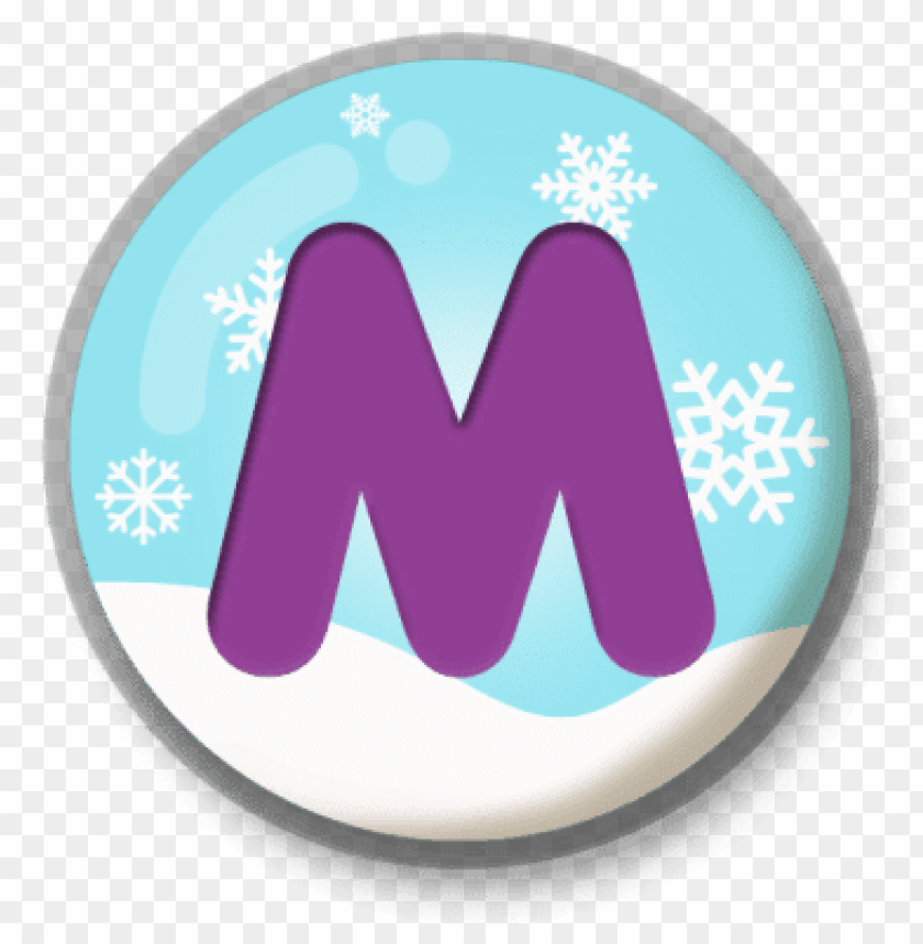 Free download | HD PNG letter m snowy roundlet PNG transparent with ...