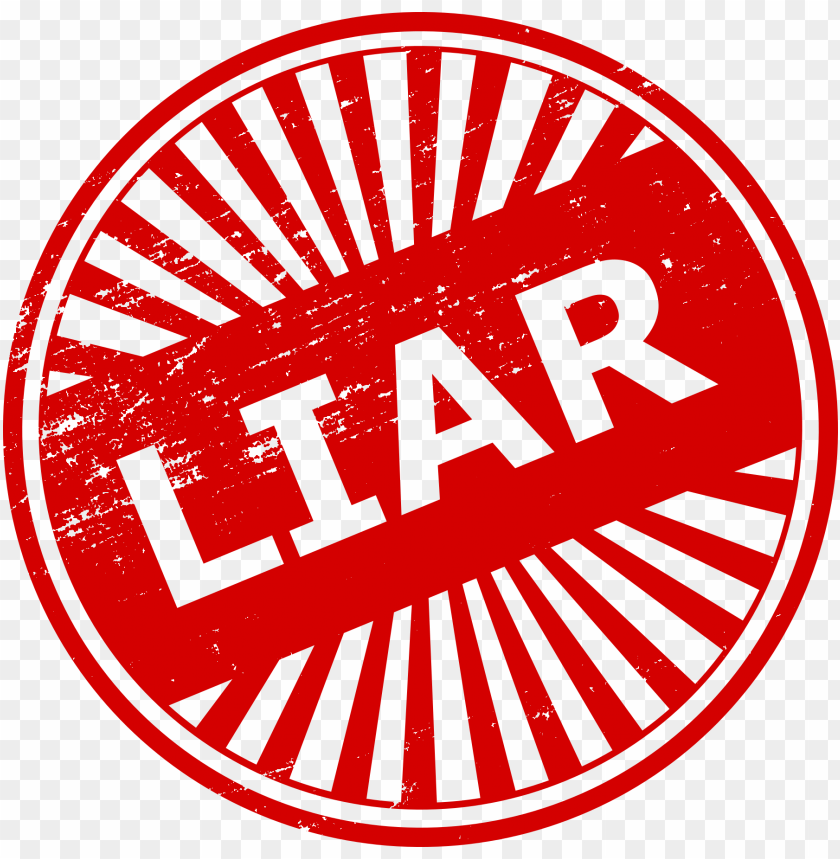 Free download | HD PNG red stamp with liar written across in bold ...
