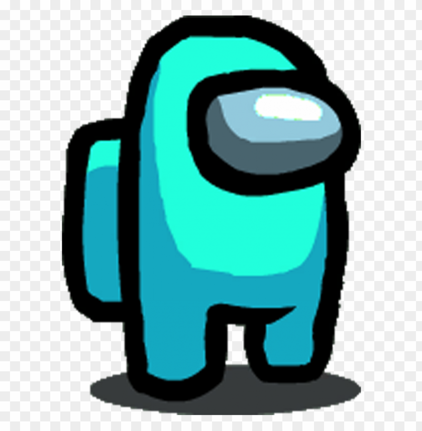 Free download | HD PNG light blue aqua cyan teal among us character PNG ...