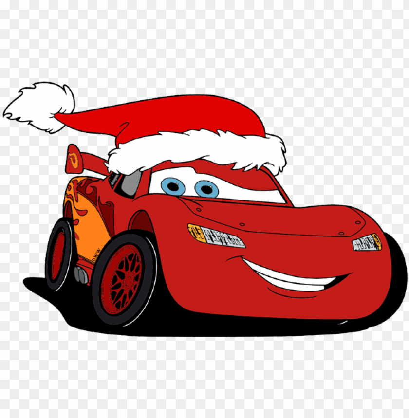 Free download | HD PNG lightning lightning mcqueen with santa hat PNG ...